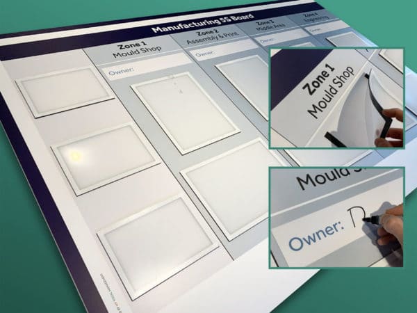 Printed whiteboard examples | My Visual Management