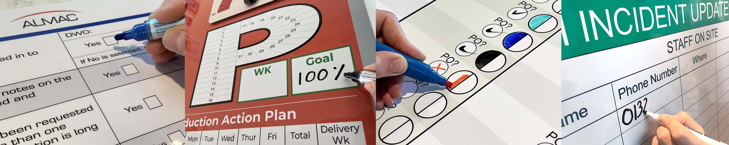 Dry Wipe VisualManagement Boards | My Visual Management