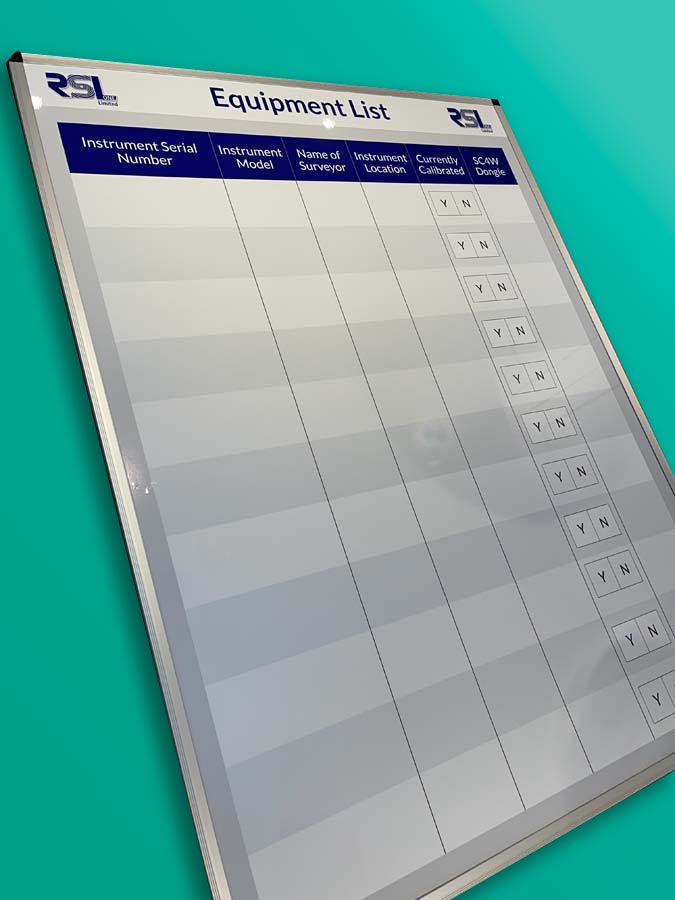 Dry Wipe VisualManagement Boards | My Visual Management