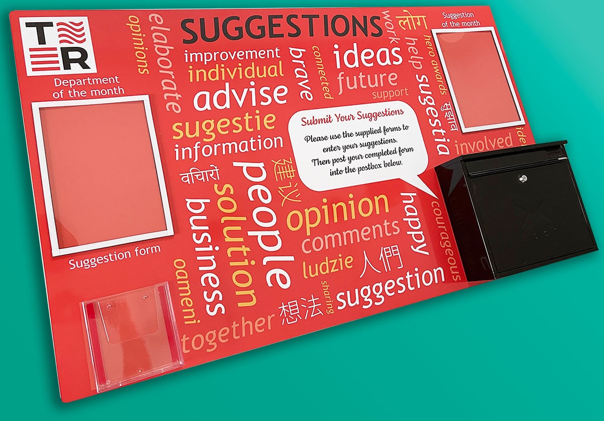 Multilingual suggestions board | My Visual Management