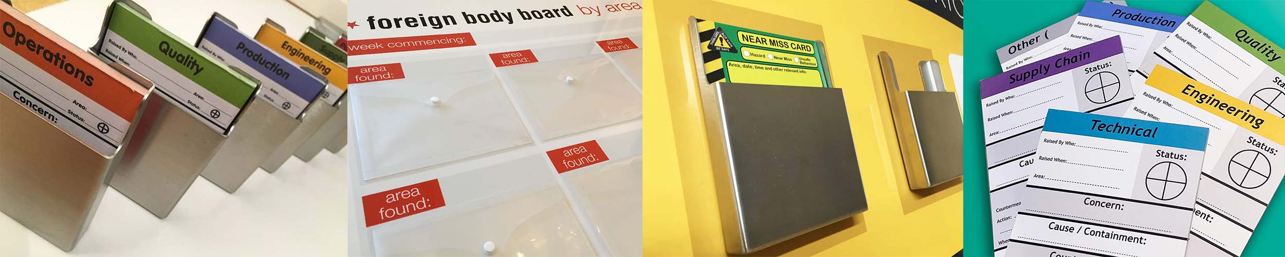 Visual Management card holders | My Visual Management